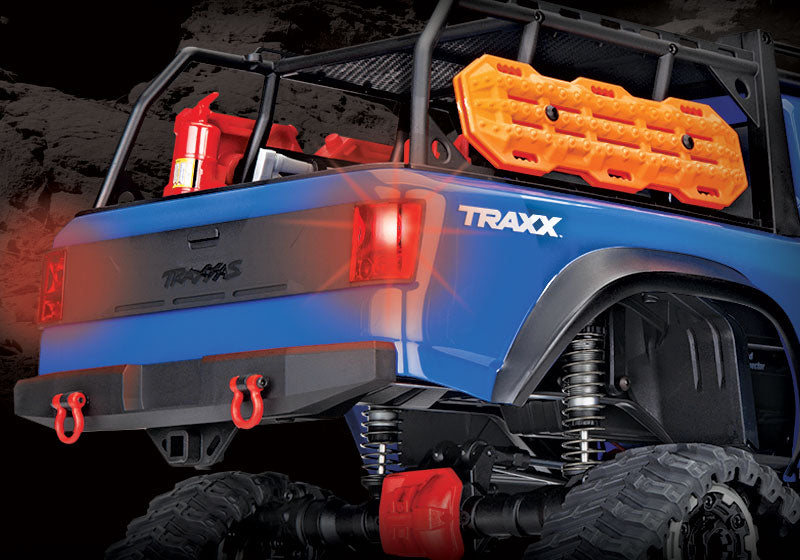 Blue TRX-4 with All-Terrain Traxx 1:10 4WD Electric Truck RTR (+ TQ XL